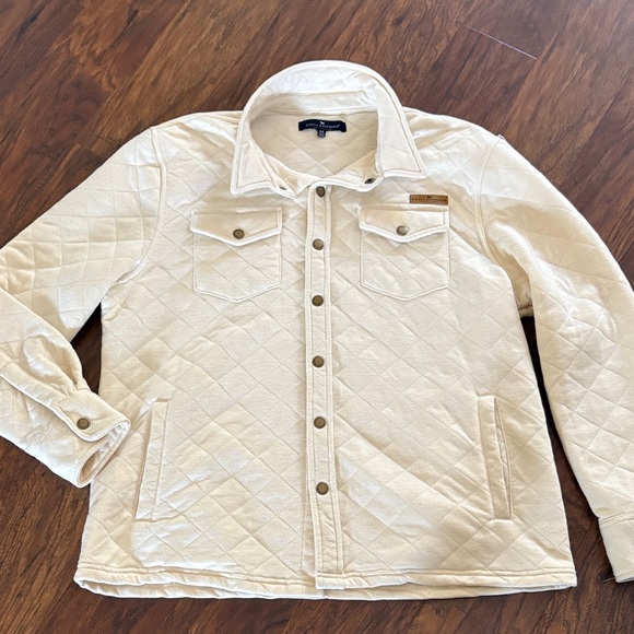 Simply Southern | Jackets & Coats | Simply Southern Beige Quilted Shirt ...